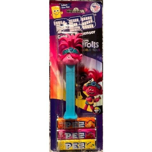 Dreamworks | Toys | 35 Pez Candy Dispenser Trolls World Tour Poppy On ...